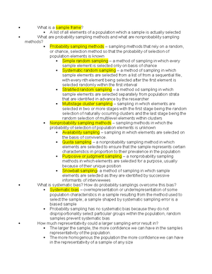 Chapter 6 - Lecture Notes for Exam 1 - Chapter 6: Causation & Research ...