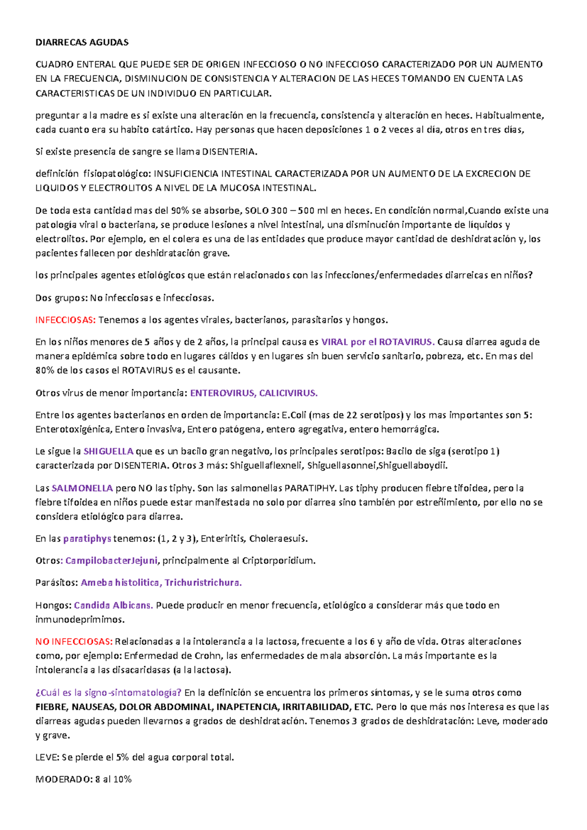 Diarrecas Agudas - Nsnsjs - DIARRECAS AGUDAS CUADRO ENTERAL QUE PUEDE ...