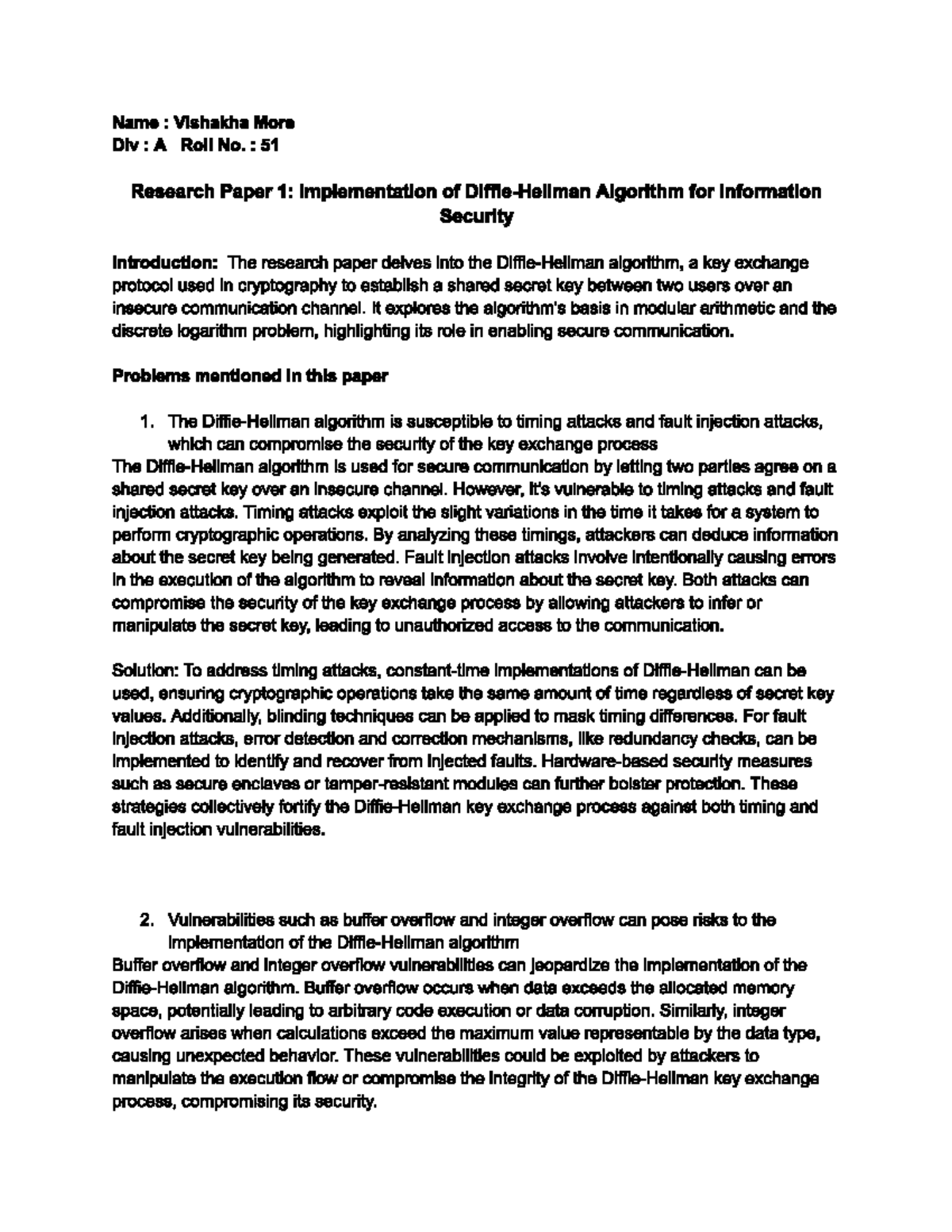 Base Paper 1 - Summary Cryptography & System Security - Cryptography ...