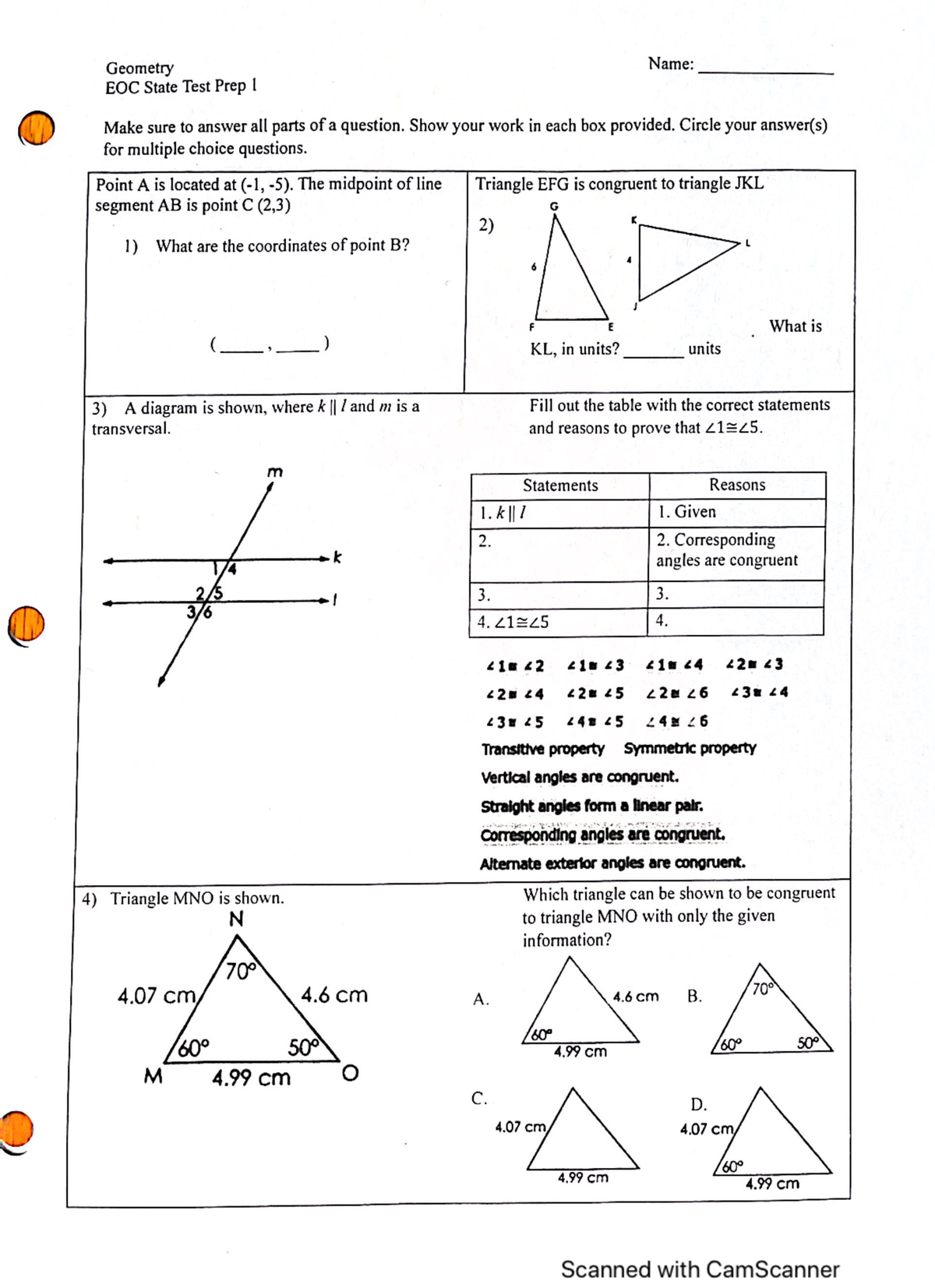 AIR Test Prep 1 - Geometry Air Test - Studocu
