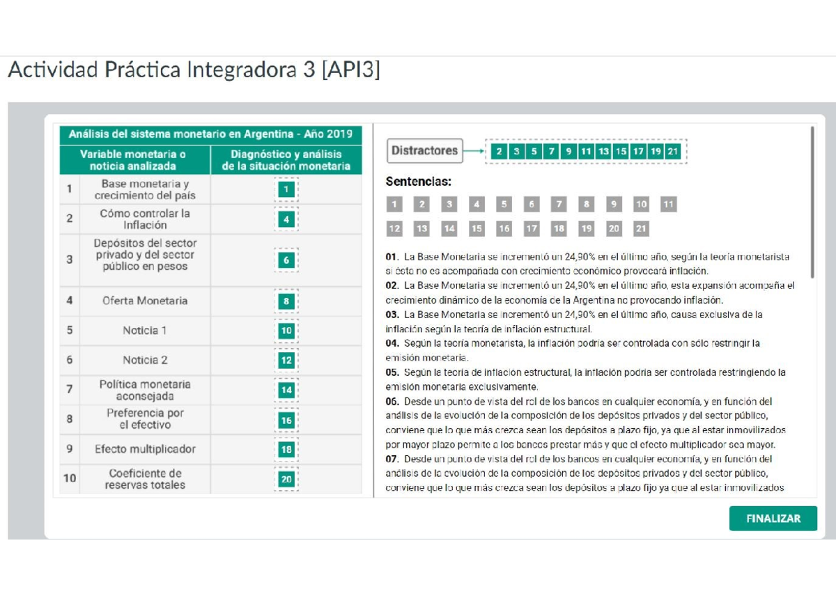 API 3 100% - API 3 con calificacion 100% - Economía II - Studocu