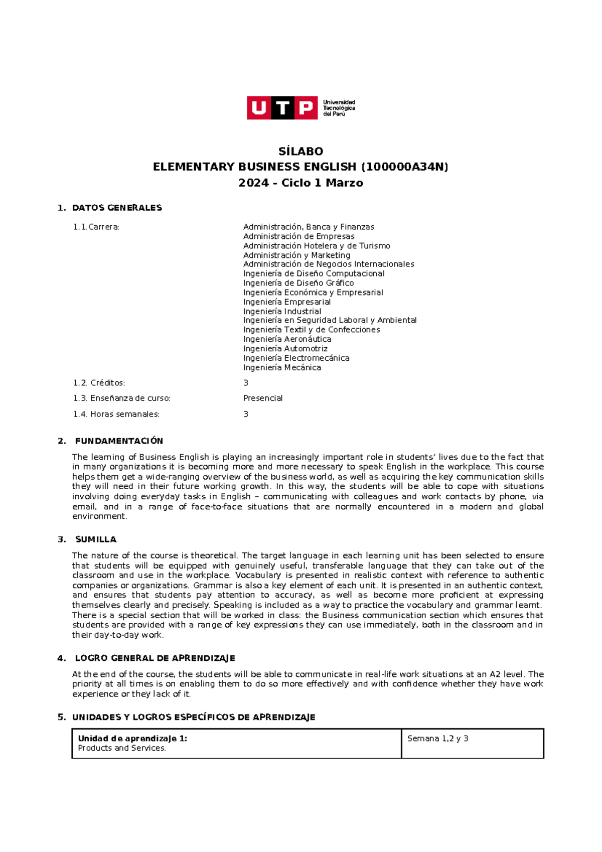 Elementarybusinessenglish undefined - SÍLABO ELEMENTARY BUSINESS ...