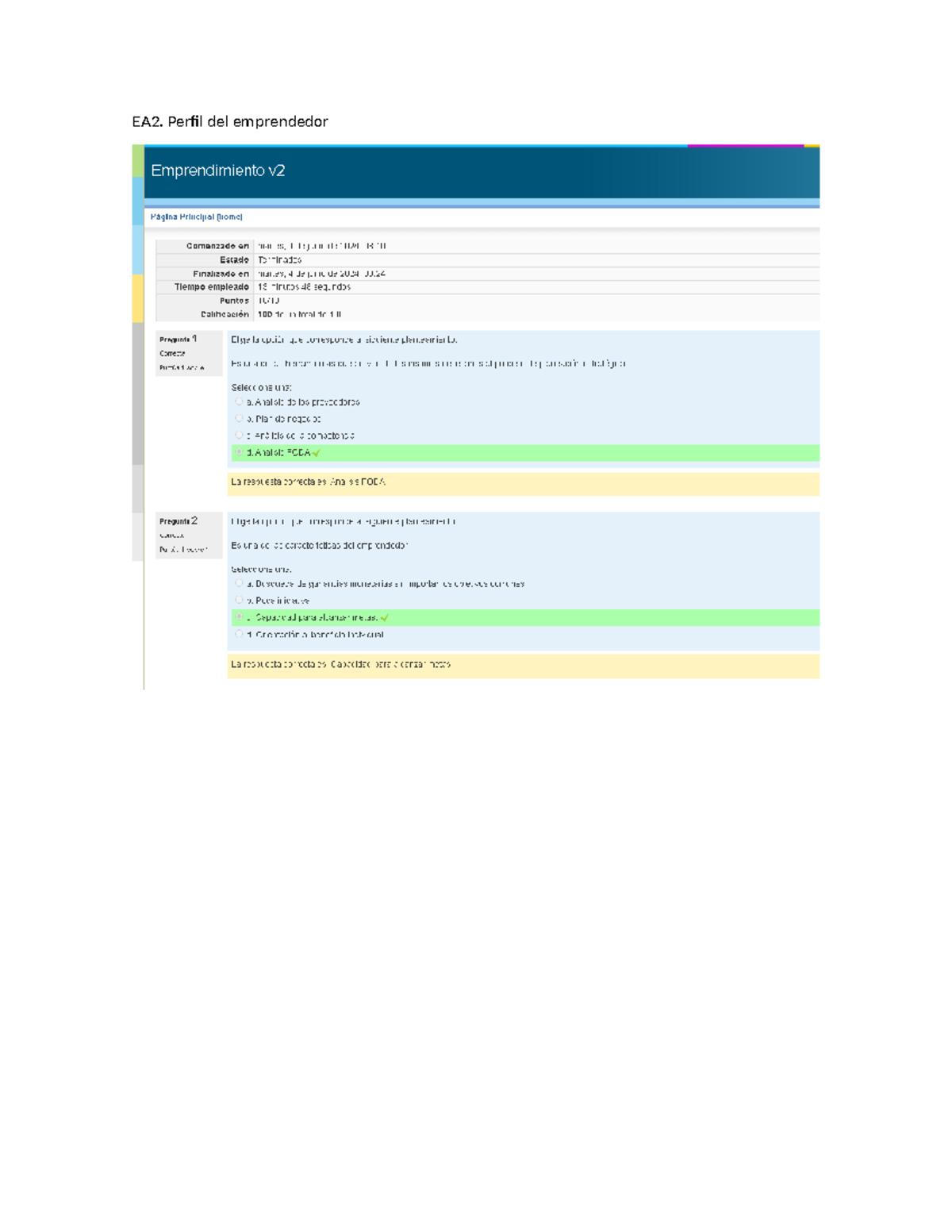 EA2 - EJERCICIO - EA2. Perfil del emprendedor Emprendimiento v2 Página Principal (home ...