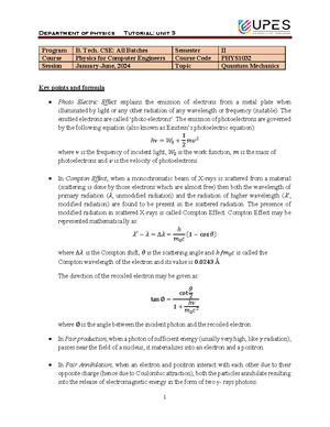 Engineering physics optics laser formula sheet - Engineering Physics ...