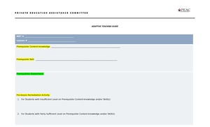 Student Learning Material Template - P R I V A T E E D U C A T I O N A ...
