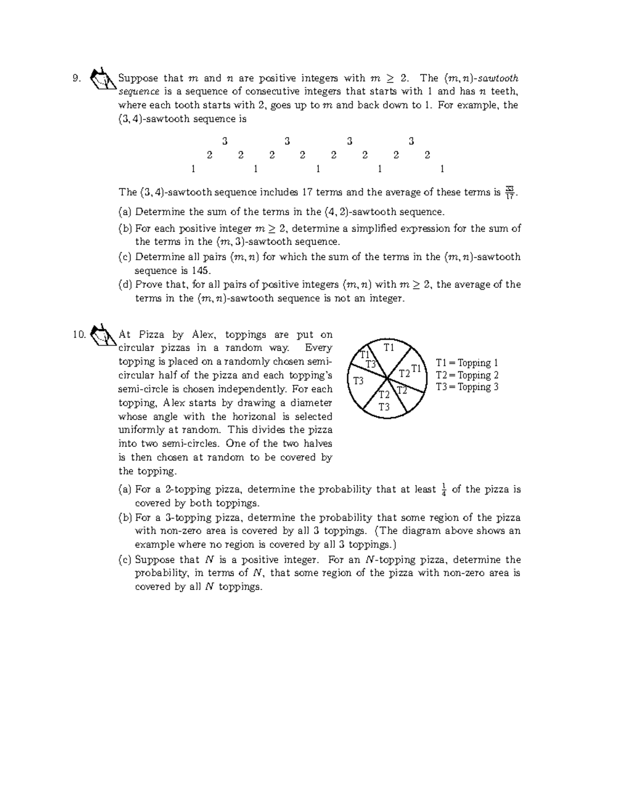 Euclid Combined Contest-5 - Suppose thatmandnare positive integers with ...