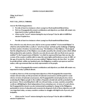 CEU Timeline - CREATE A TIMELINE OF THE MILESTONES AND A BRIEF ...