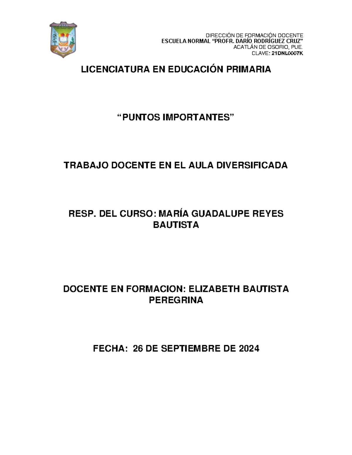 Ideas Principale S - ESCUELA NORMAL “PROFR. DARÍO RODRÍGUEZ CRUZ ...
