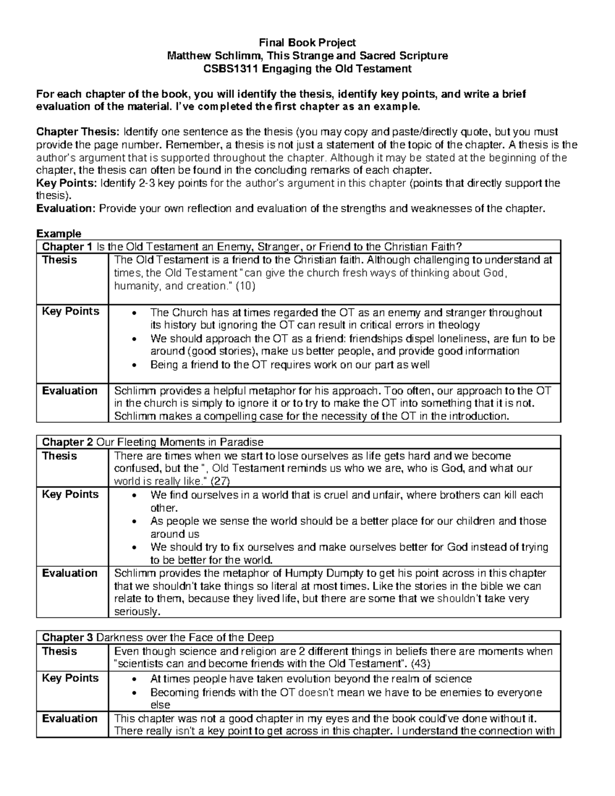 Final Book Project - Final Book Project Matthew Schlimm, This Strange ...