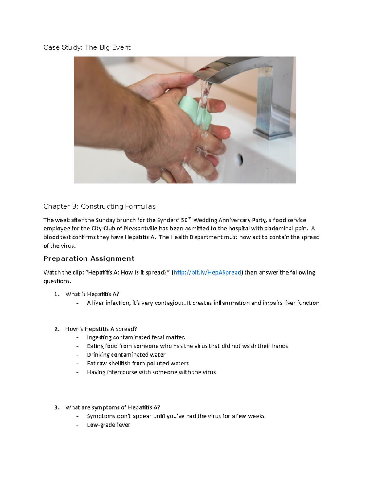 Case Study Chapter 3 MATH 109 - Case Study: The Big Event Chapter 3 ...