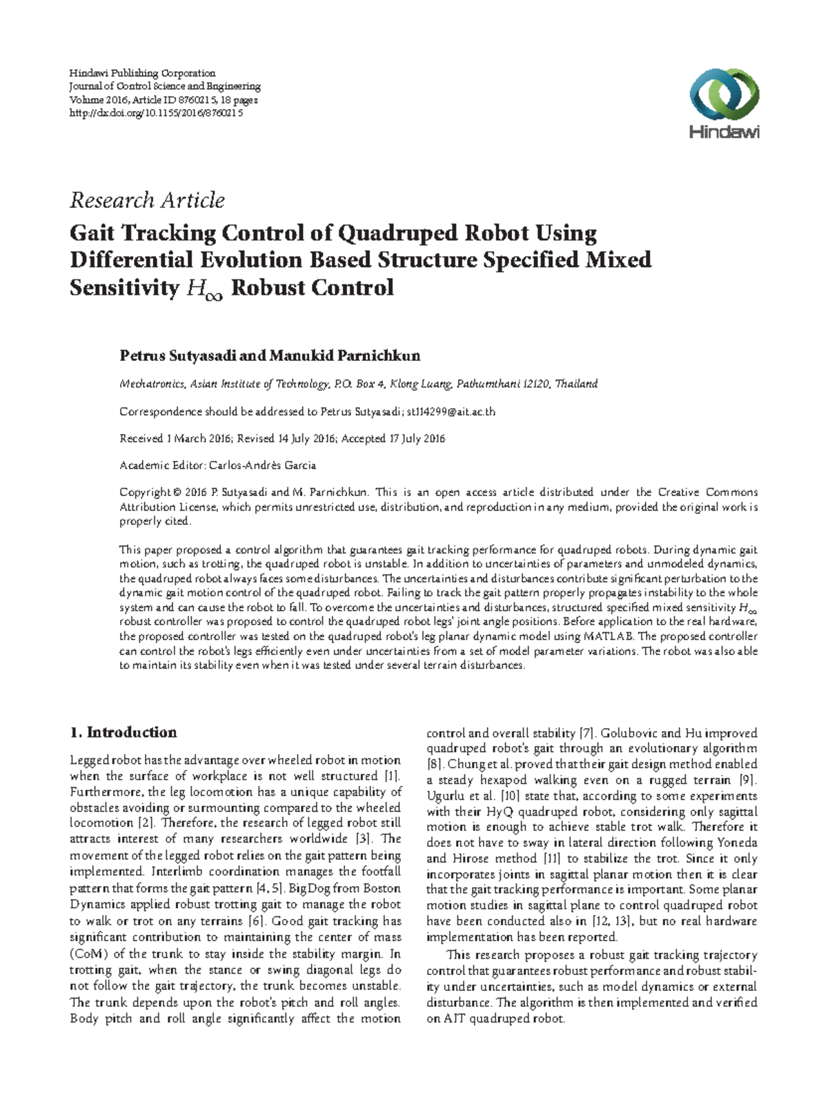 8760215 - Hindawi Publishing Corporation Journal of Control Science and ...