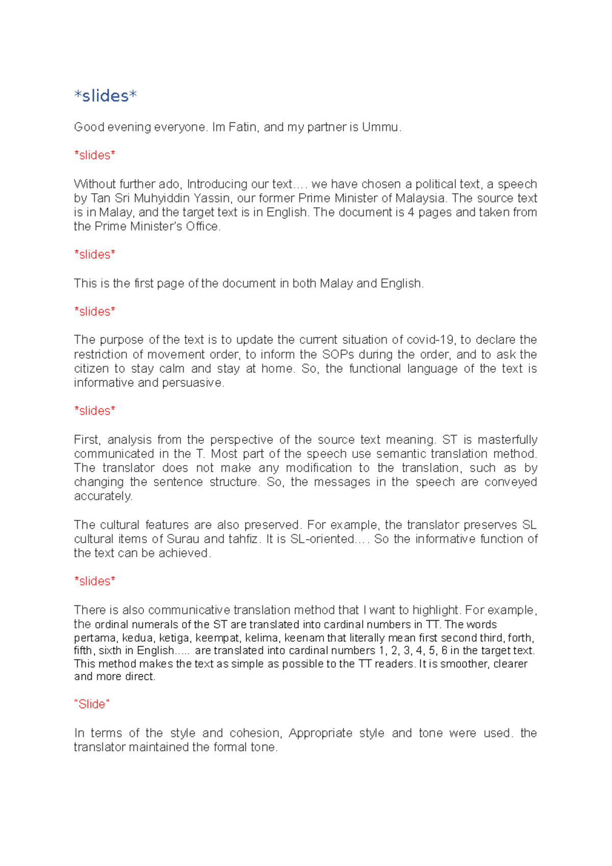 123456910 Script for presentation whats more to write this is it. 1 2 3 ...