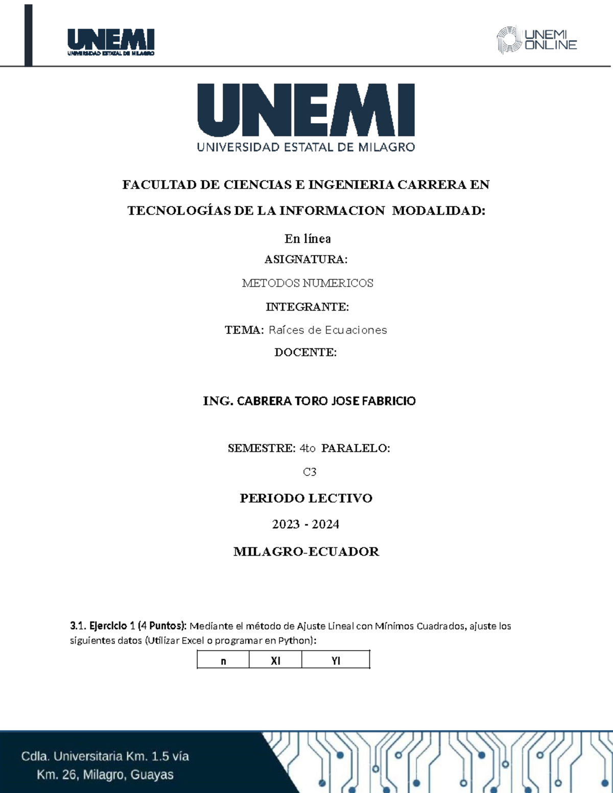 S11- Trabajo Práctico Experimental 2 - FACULTAD DE CIENCIAS E ...