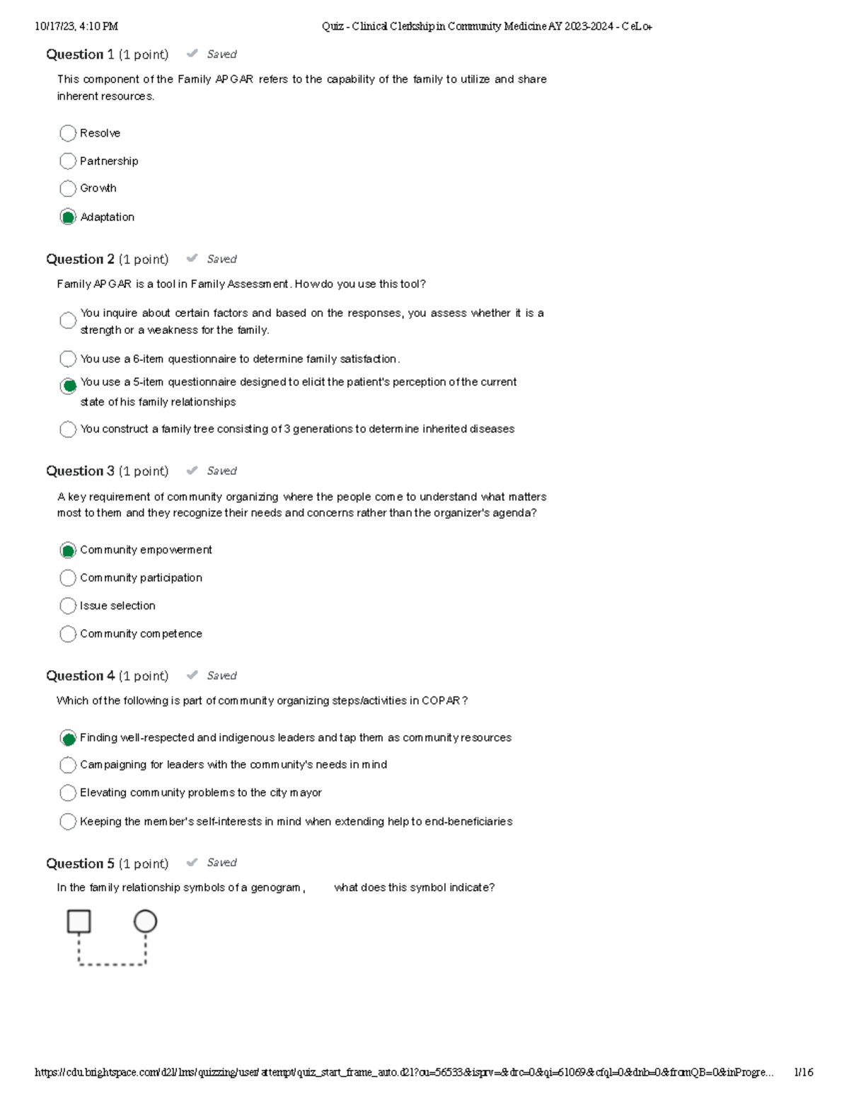Quiz-Commu-med - Quiz sample - cdu.brightspace/d 2 l/lms/quizzing/user ...