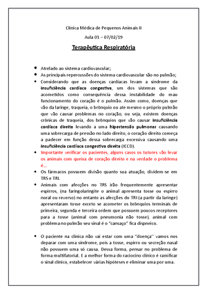 Endocardiose em Pequenos Animais - CLÍNICA DE PEQUENOS ANIMAIS II ...