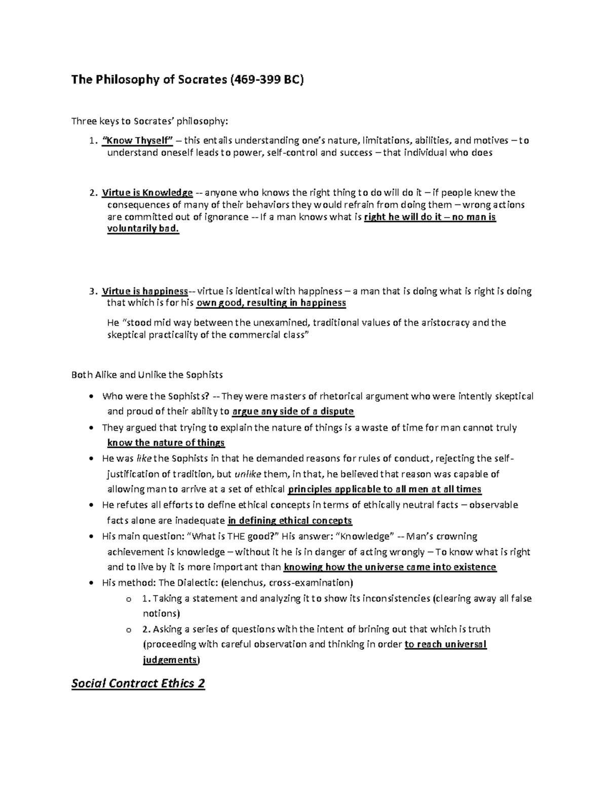Socrates and social contracts ethics 2 - The Philosophy of Socrates ...