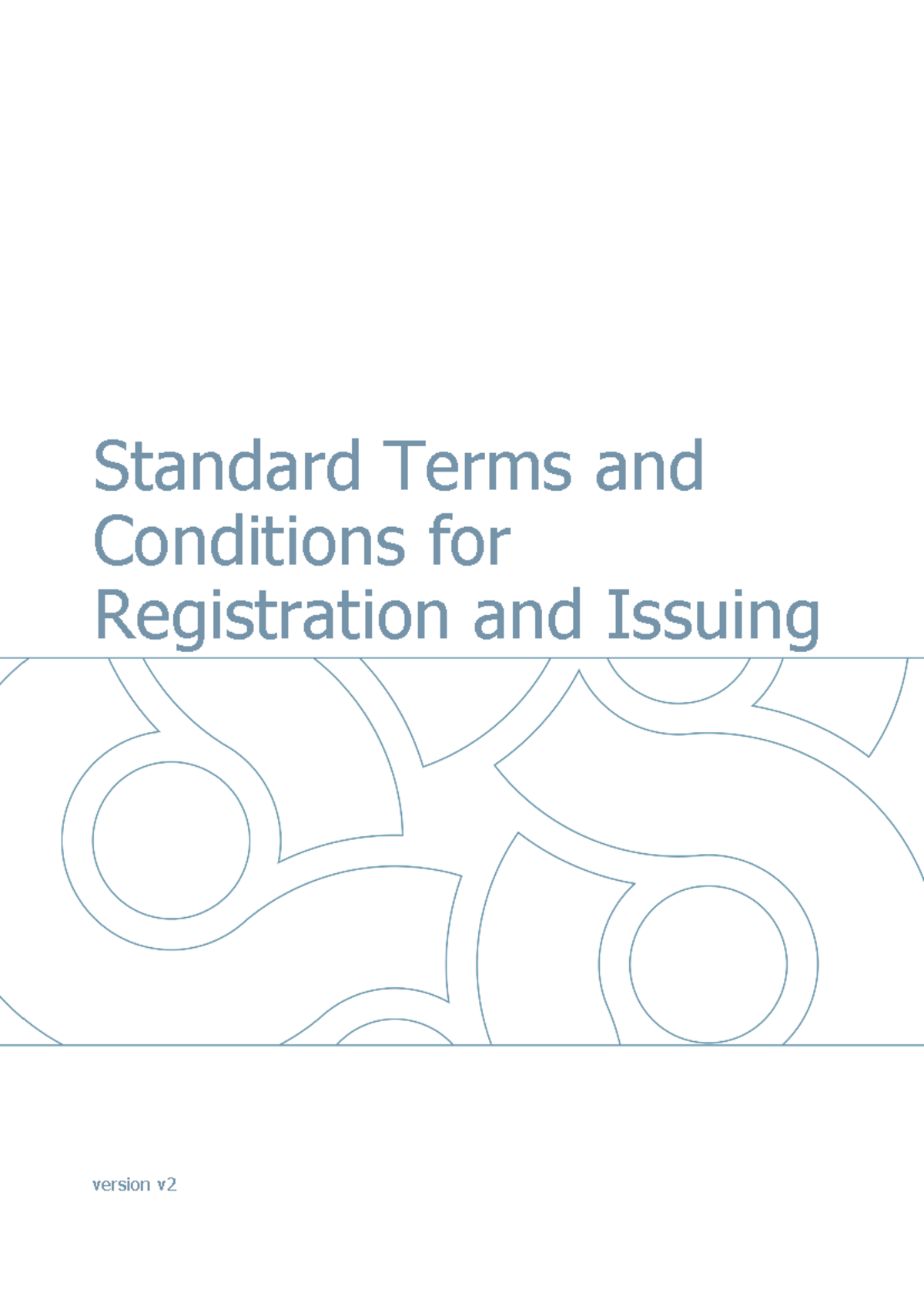 Standard Terms Issuer versus Registrant Central Issuer v3-1 - 1 / 13 Standard Terms and ...