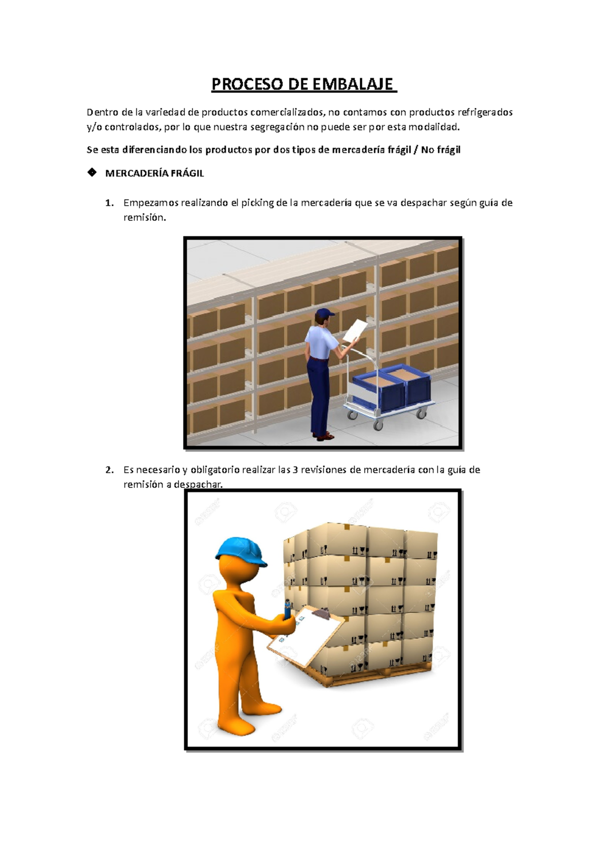 Procedimiento DE Embalaje - PROCESO DE EMBALAJE Dentro de la variedad ...