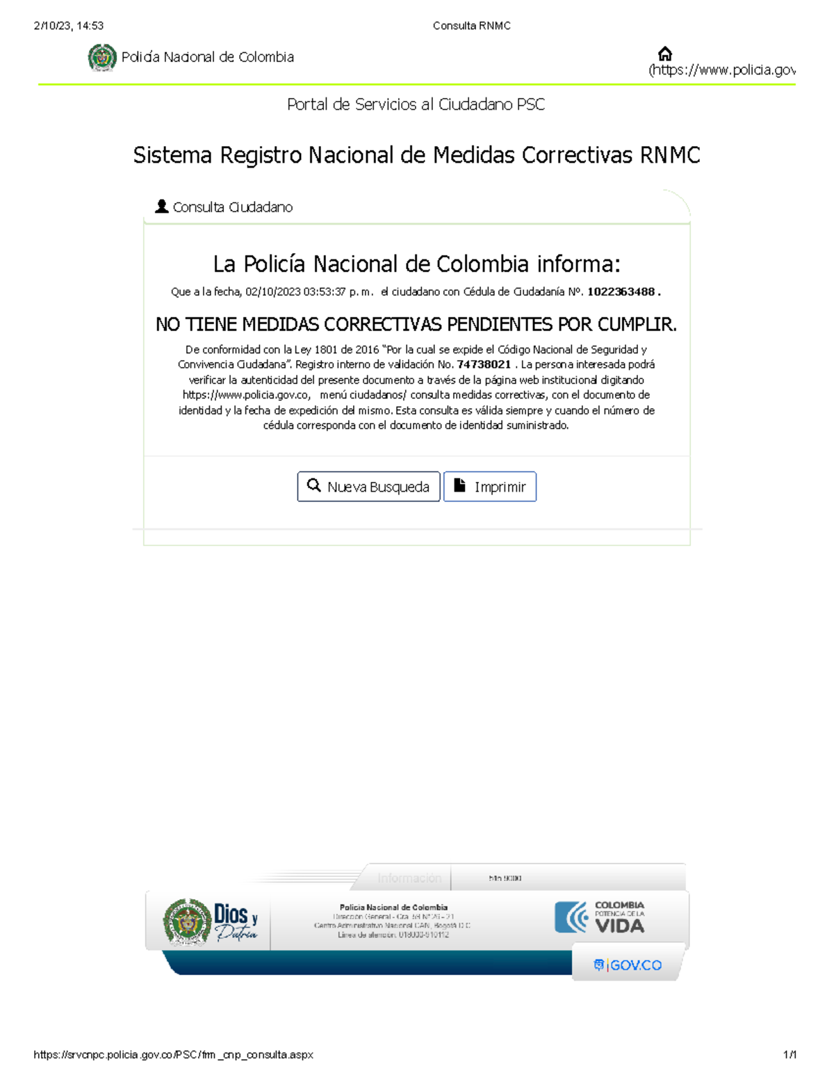 Consulta RNMC - Antecedentes fiscales - 2/10/23, 14:53 Consulta RNMC ...