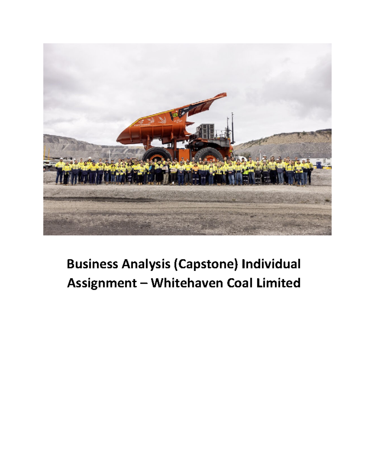 Capstone- Final - case - Business Analysis (Capstone) Individual ...