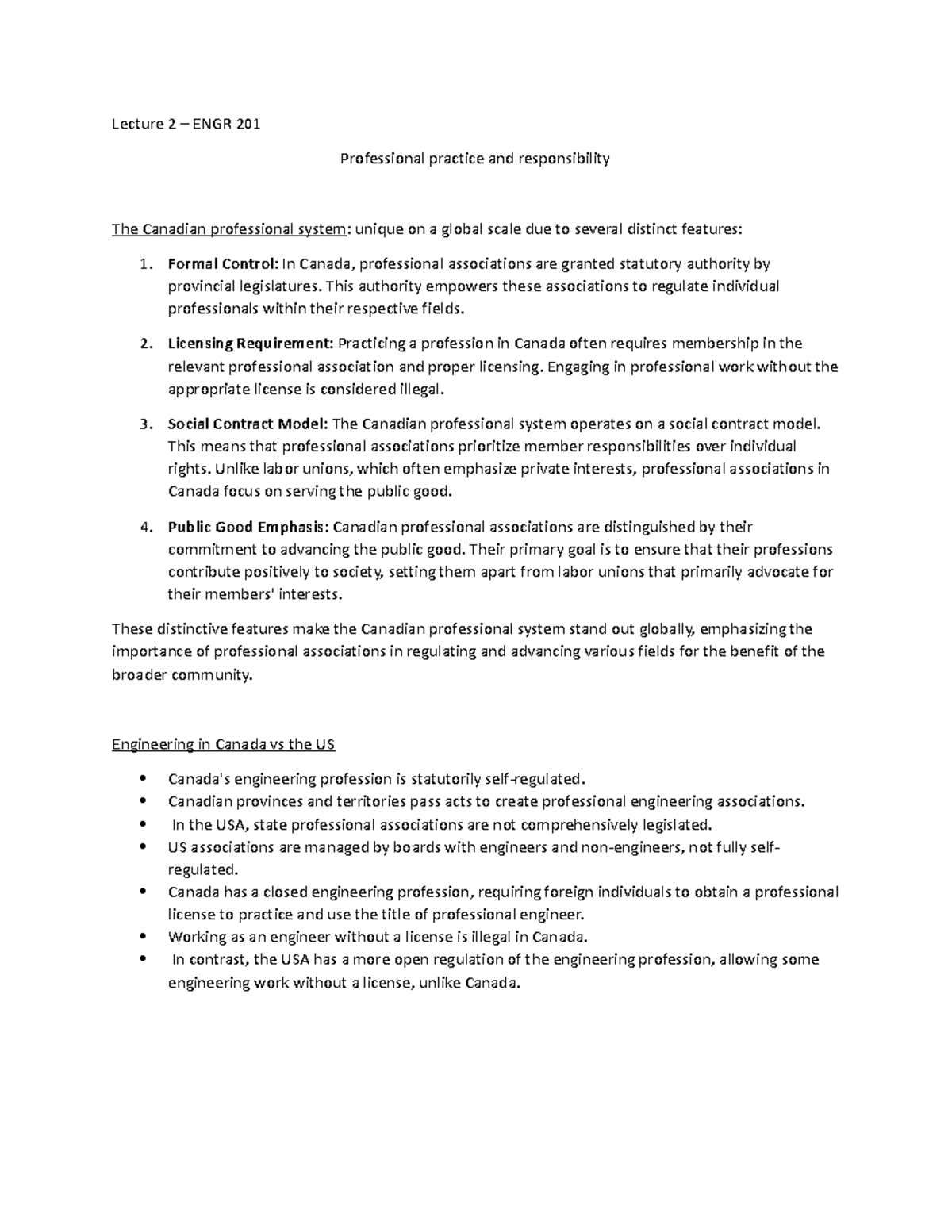 ENGR 201 L2 - Lecture 2 notes - Lecture 2 – ENGR 201 Professional ...