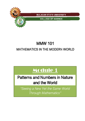 MMW - sda - PROBLEM SET 1 Direction: The problem set will be made in ...