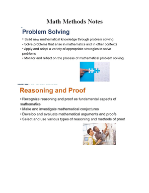 Math Methods Cohort Note Taking Guide - OA Cohort Notetaking Guide To ...