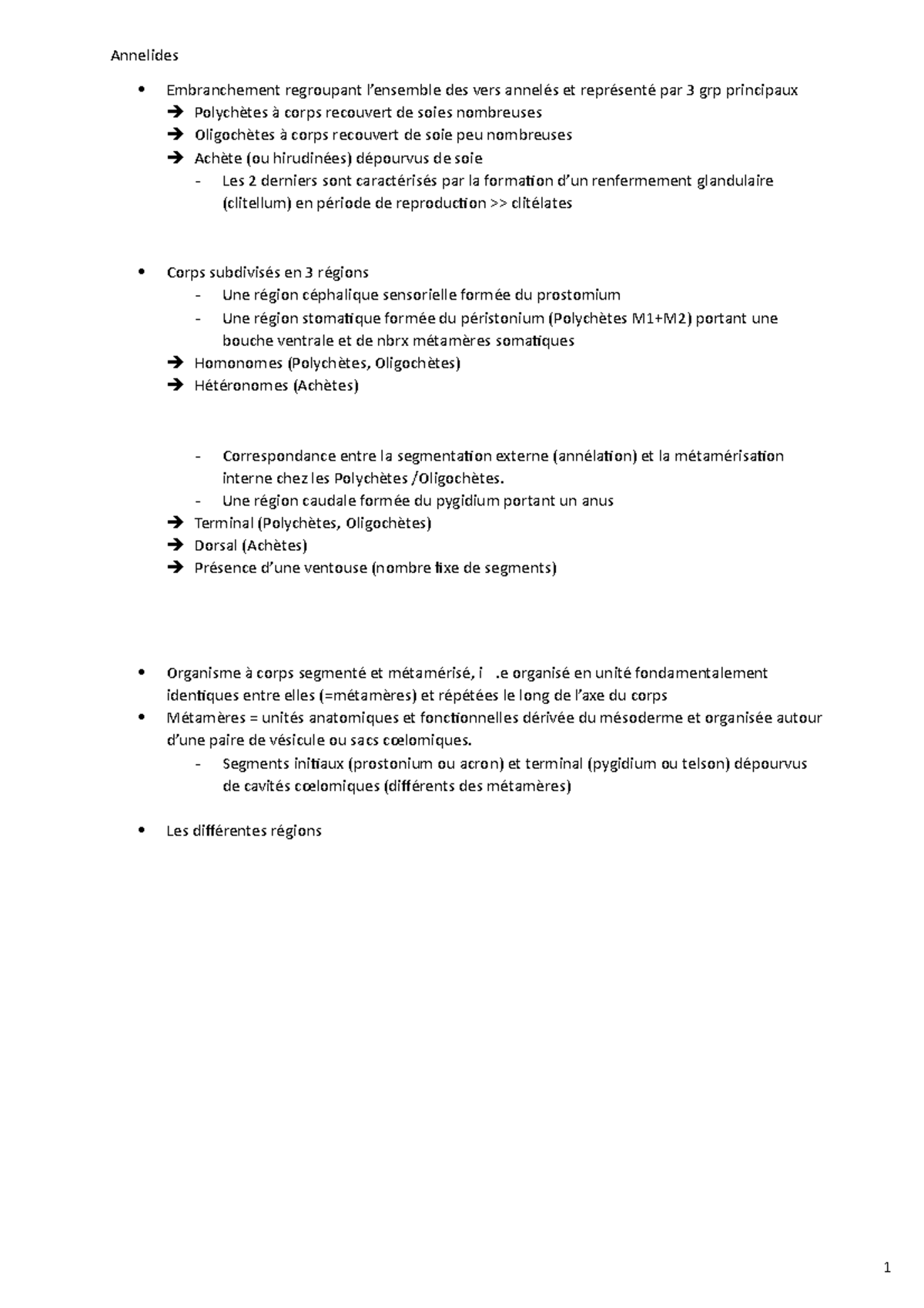 Annelides - les annélides - Annelides Embranchement regroupant l ...