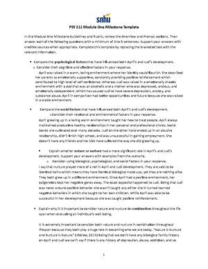 Case study milestone two short paper - 4-2 Case Study Milestone Two ...