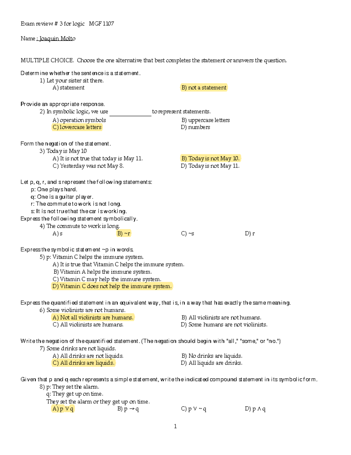 MAD2104(18414) HW01 - Logic (Molto, Joaquin) - Exam review # 3 for ...