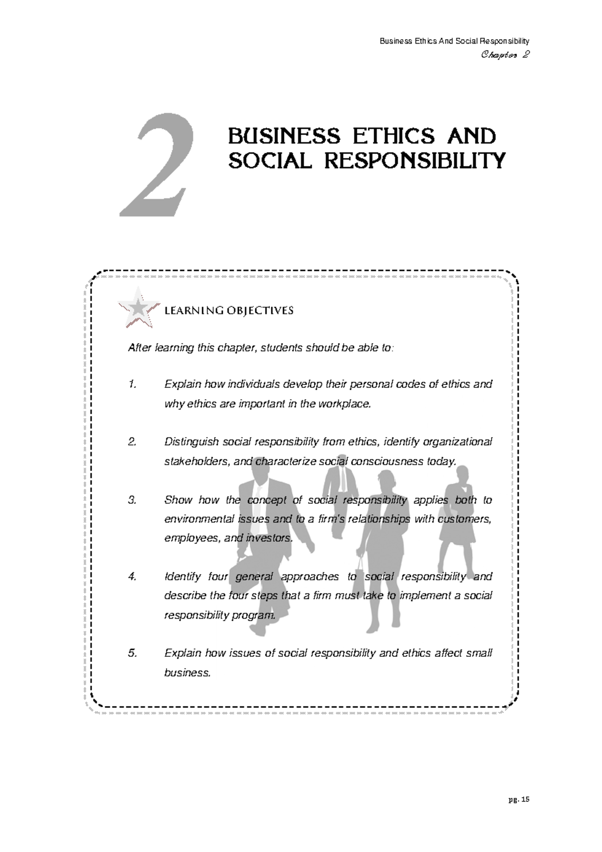 Chapter 2 - Chapter 2 LEARNING OBJECTIVES After learning this chapter ...