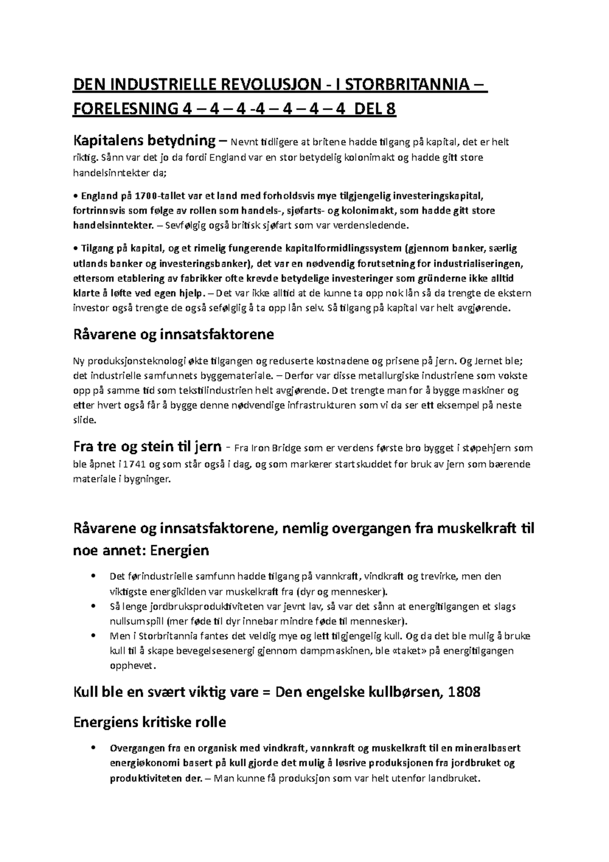 DEN Industrielle Revlousjonen KAP 4 - DEL 8 - DEN INDUSTRIELLE ...