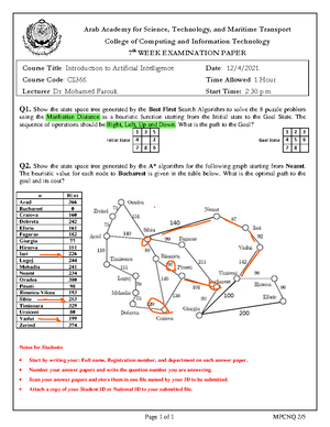 Lect 5 - LECT5 - AUTOMATION FOR MECHANICAL SYSTEM ME 595 Lecture 5 Dr ...