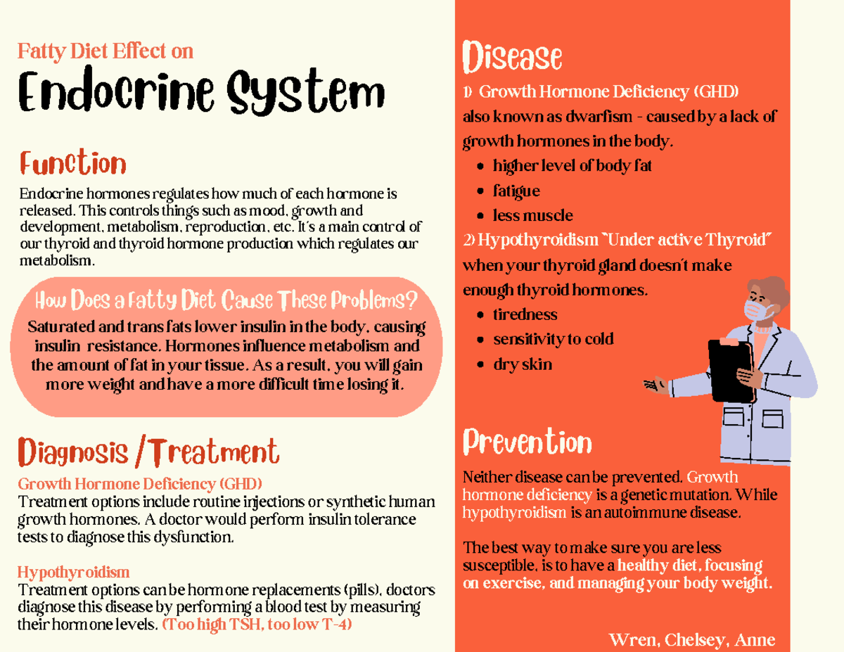 Endocrine System - higher level of body fat fatigue less muscle ...