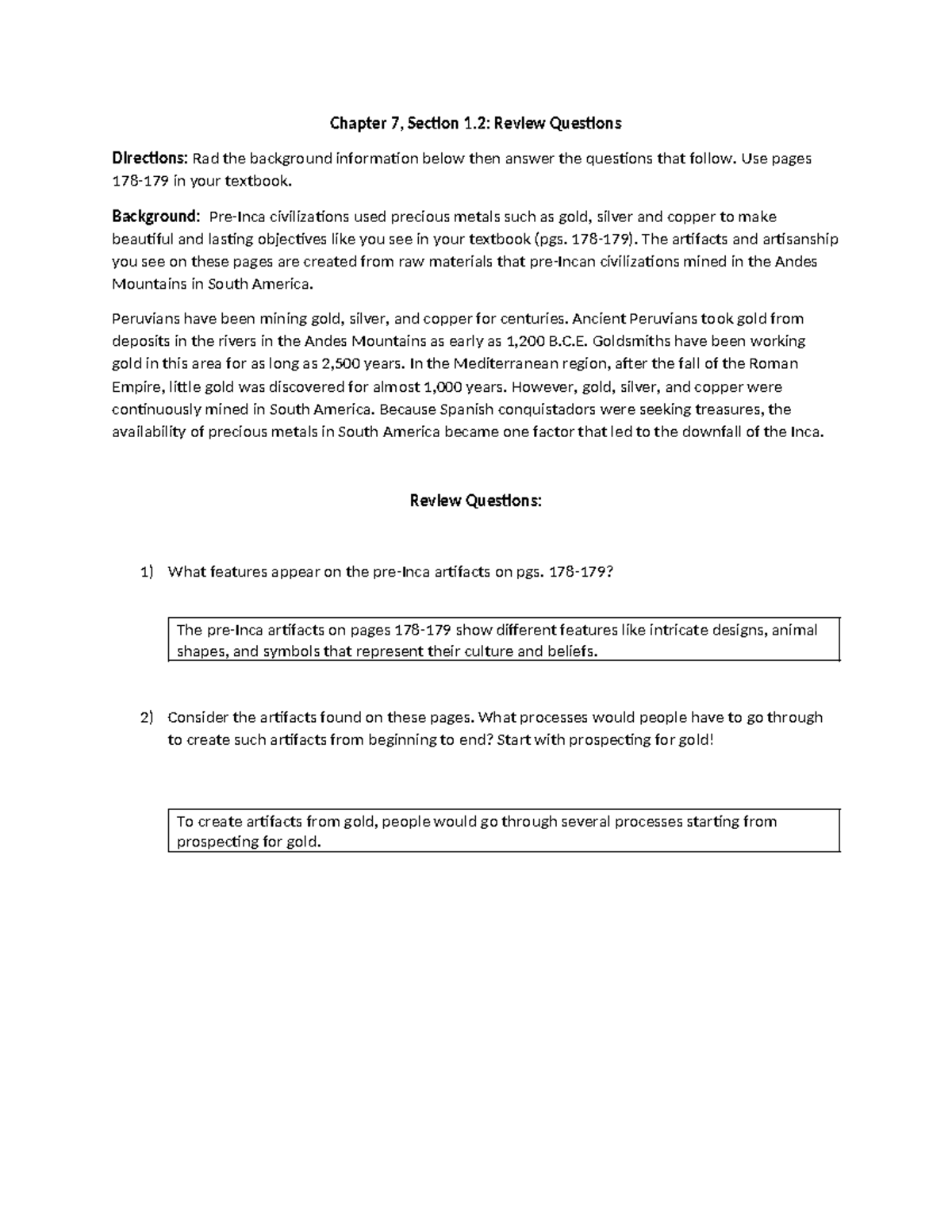 Chapter 7 Section 1 - ssvsdvsdvsdv - Chapter 7, Section 1: Review ...