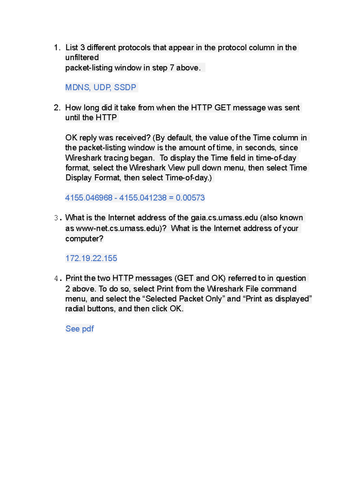 Week1-Lab-Activities - List 3 different protocols that appear in the protocol column in the ...