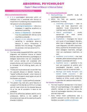 DSM-5 Disorders Complete - PSYCHOLOGICAL DISORDERS (DSM-5) DISORDER ...