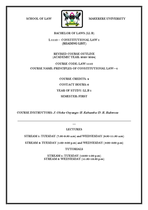 The Hierachy of the Court System in Uganda - UGANDA CHRISTIAN ...