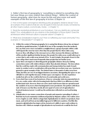 Chapter 2 Objectives Study Guide - Chapter 2: GLOBALIZATION AND ...