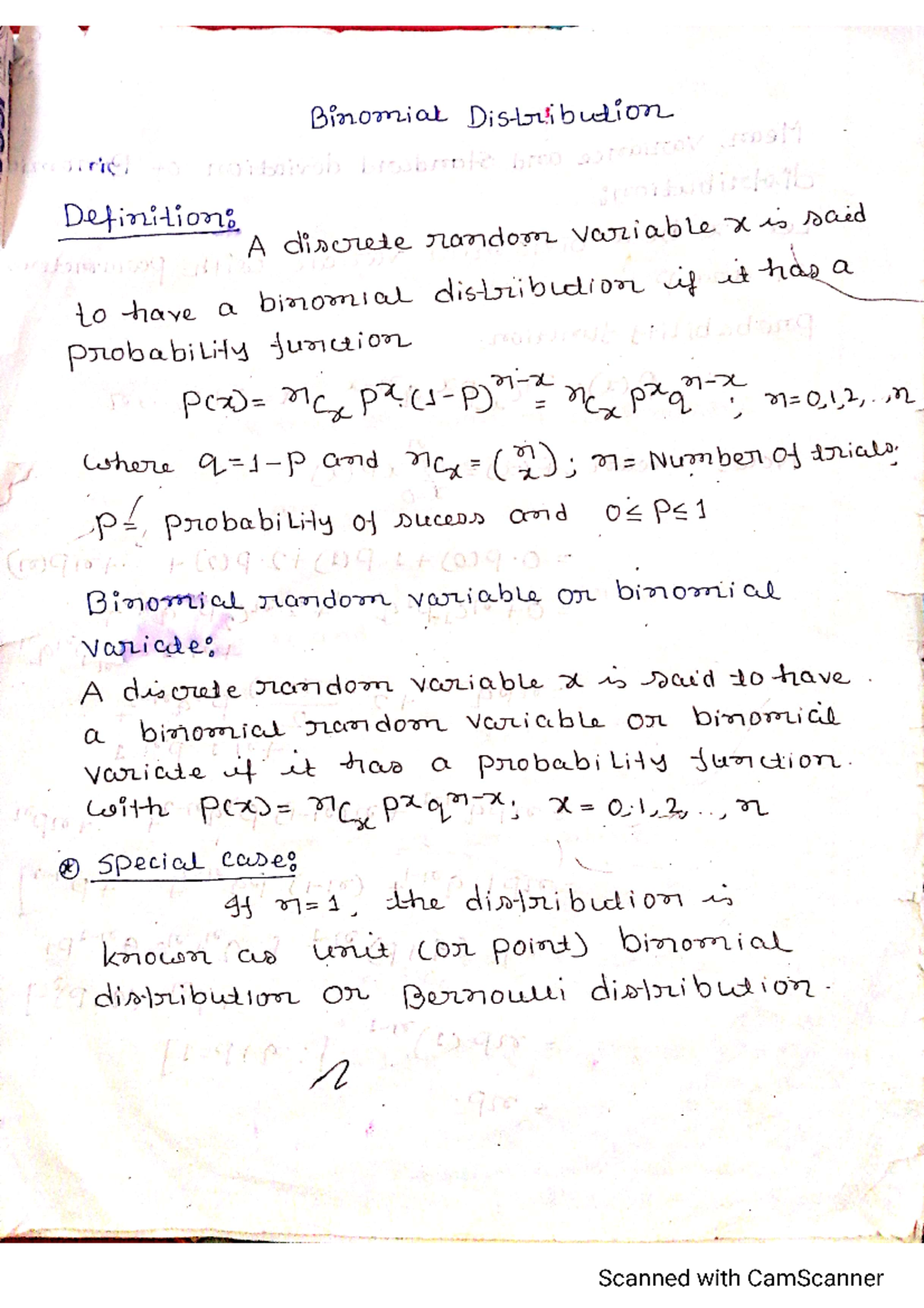 Binomial Distribution - Accounting Principal - Studocu