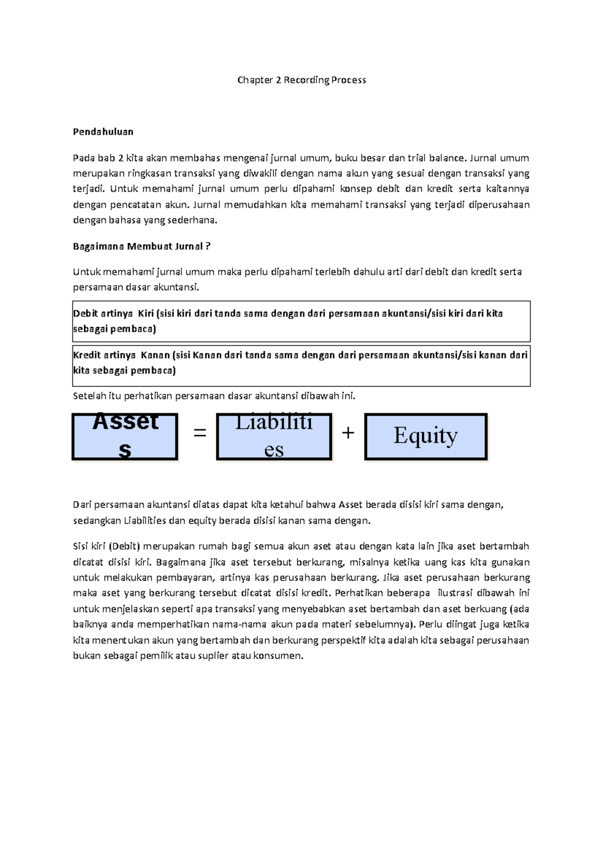 Chapter 2 Recording Process - Chapter 2 Recording Process Pendahuluan Pada bab 2 kita akan ...