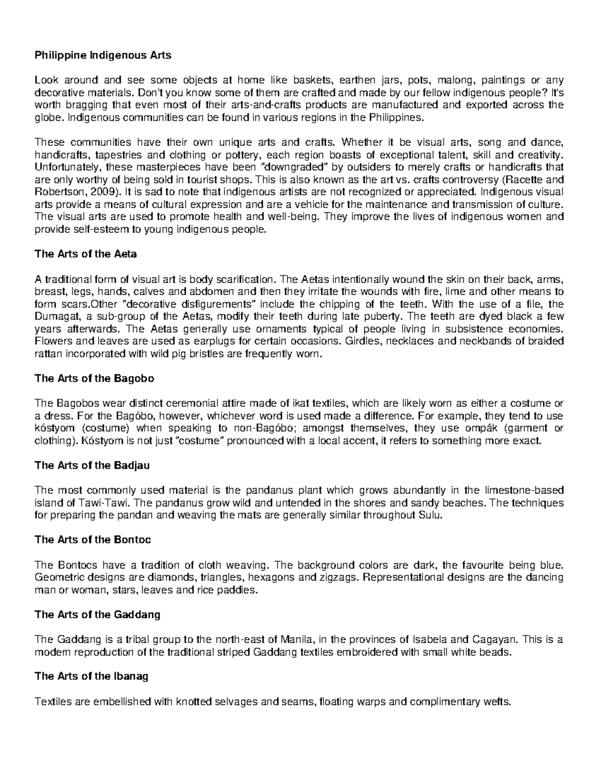 Philippine-Indigenous-Arts - Philippine Indigenous Arts Look around and ...
