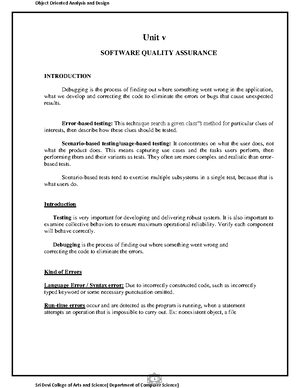 Unit-4(ooad) - It is very important - Unit 4 User Interface Design – View layer Classes – - Studocu