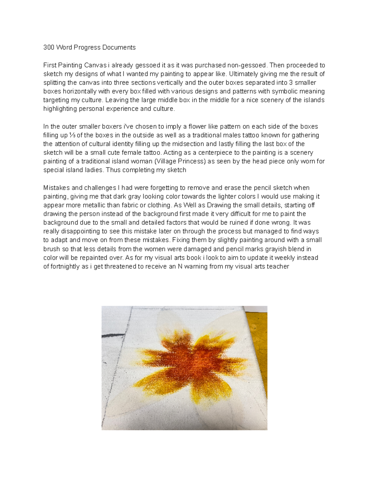 300 Word Progress Documents - 300 Word Progress Documents First ...