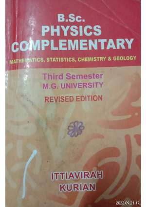 Maths Text Module 1 Sem 4 - Complementary Physics - MG University - Studocu