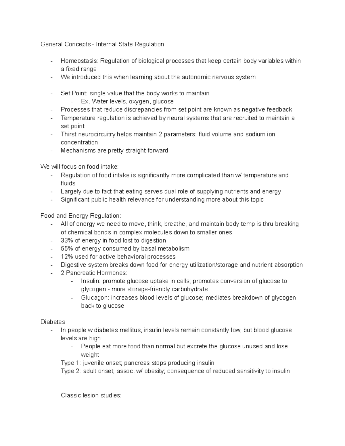 Internal State Regulation - General Concepts - Internal State ...