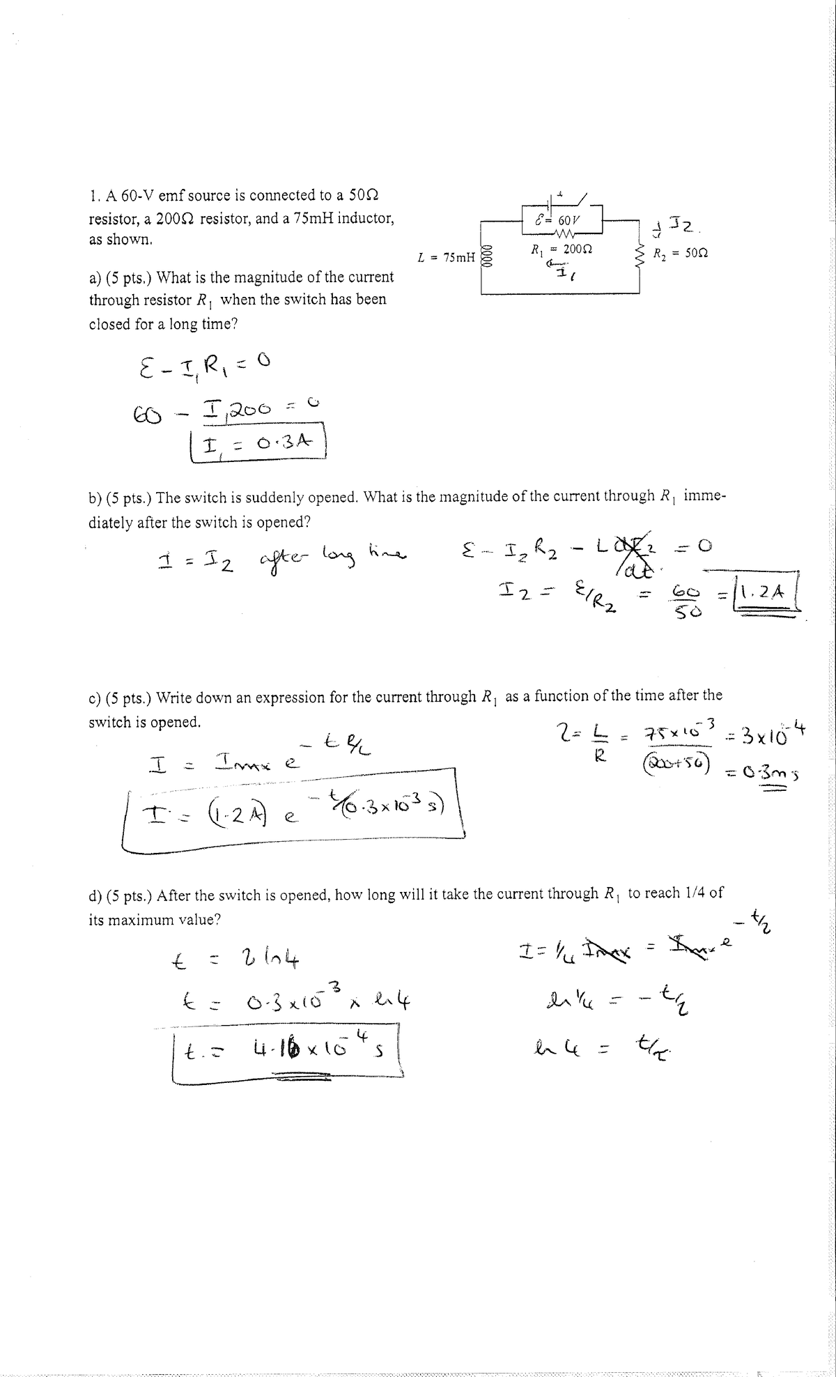 Solutions to Final 2006 - PHYS 102 - Studocu