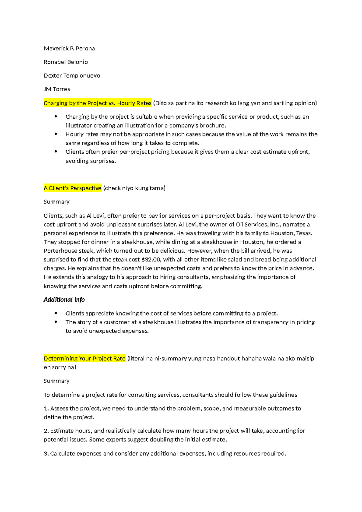 Belonio, et. al (summary part) - Maverick P. Perona Ronabel Belonio ...
