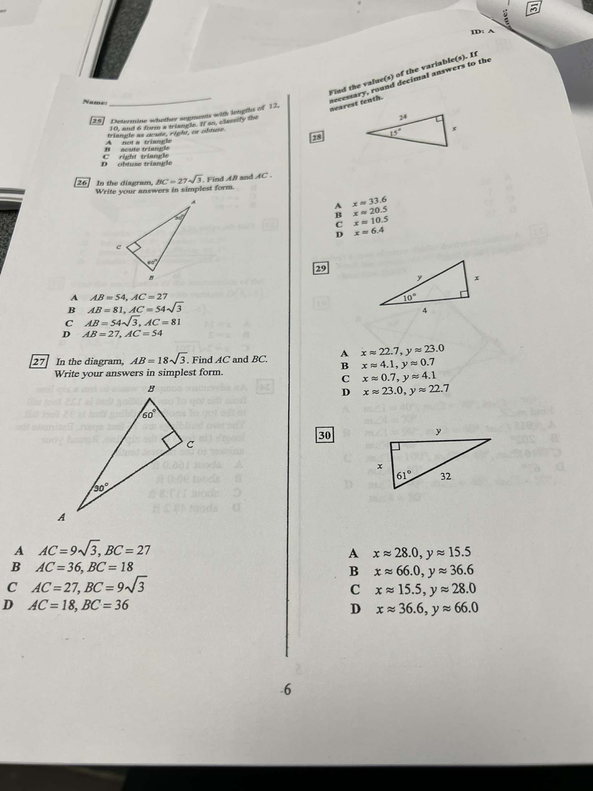 Geometry, Chapter 5 Section 3 1-12 Odd - Studocu