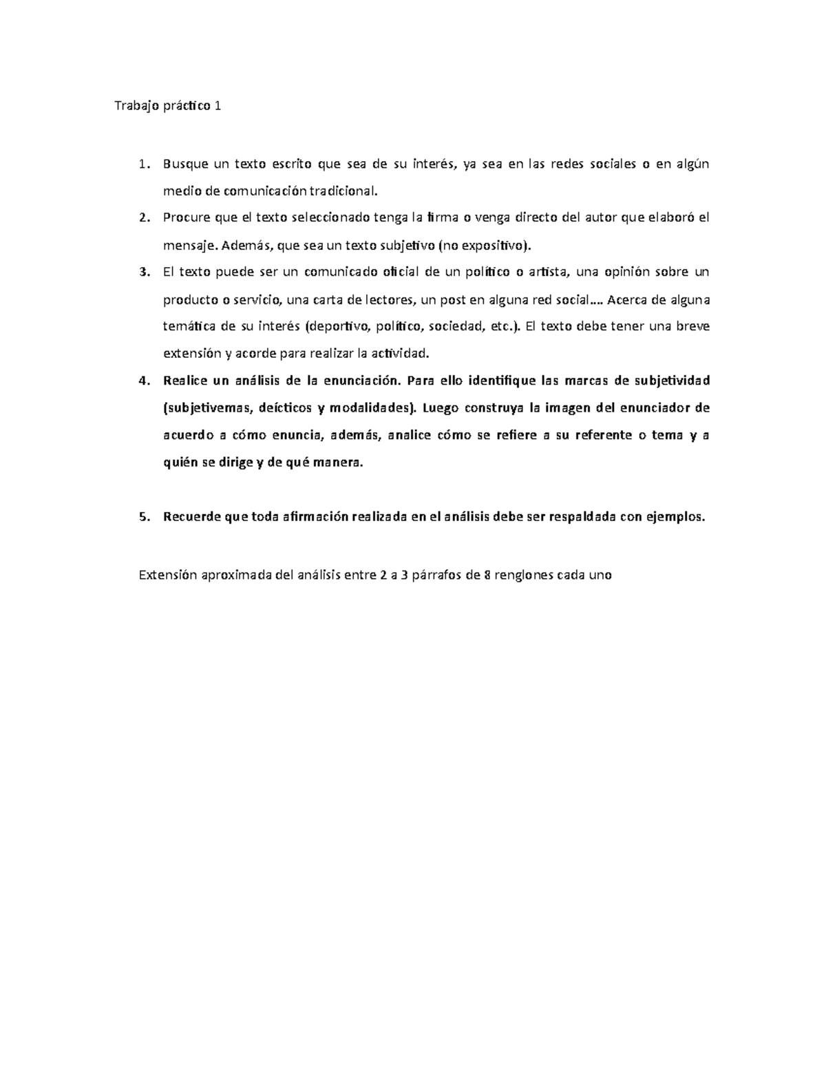 Trabajo práctico 1 - lenguaje, logica y argumentacion - Trabajo ...